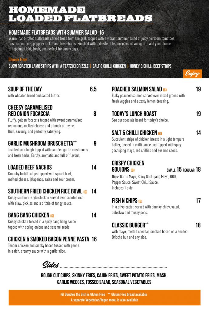 The Primrose | Menus - The Primrose